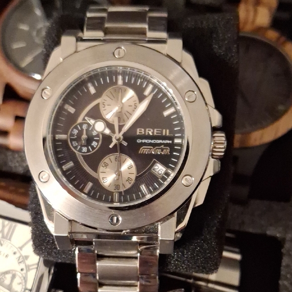 Accessories | Breil Silver Chronograph Watch | Poshmark